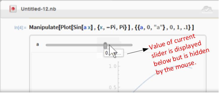 Slider Current Value Displayed In Wrong Location Blocked By Mouse Tip Online Technical