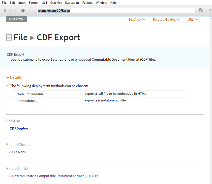 Find Cdf Export In File Submenu In Mathematica 113 Windows Online Technical Discussion