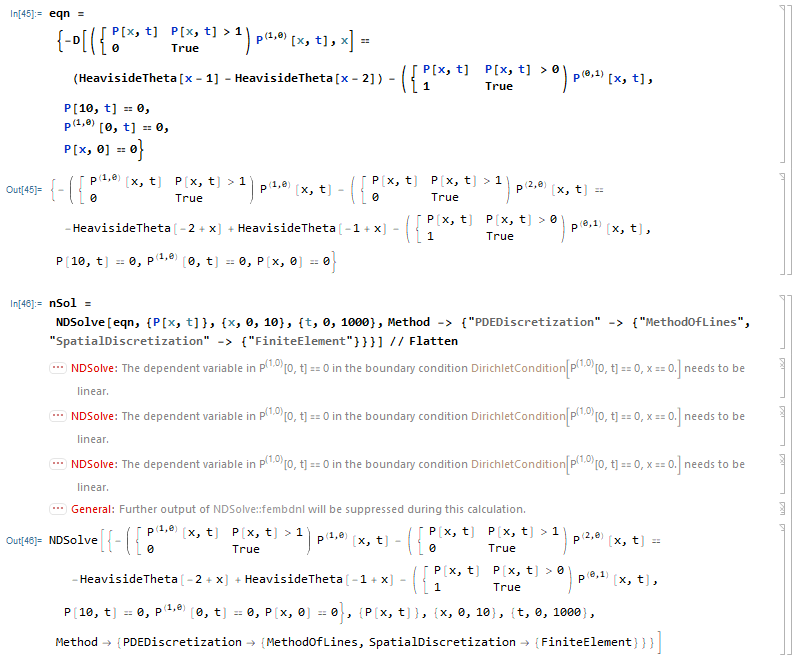 Avoid Error With Dependent Variable While Solving A Pde With Ndsolve Online Technical