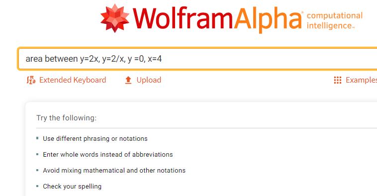 How To Get Area Between Curves In Wolframalpha Online Technical Discussion Groups—wolfram